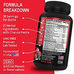 Kidney Cleanse Detox Support Supplement - Natural Cranberry, Juniper Berries, Buchu & Uva Ursi Extract to Support Kidneys, Bladder & Urinary Tract Health Supplements - Herbal Renal Blend Formula Pills