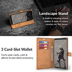 Snakehive Vintage Wallet for Apple iPhone 7 Plus || Real Leather Wallet Phone Case || Genuine Leather with Viewing Stand & 3 Card Holder || Flip Folio Cover with Card Slot (Plum)