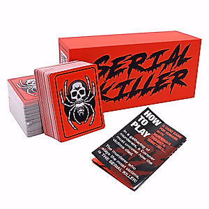 SERIAL KILLER - STARTER BOX - MAIN GAME - Hilariously Dark Card Game for ADULTS with Murderous Thoughts Sometimes -Murder Mystery - Fun and Easy to Play – Original Halloween Party Games Horror Games