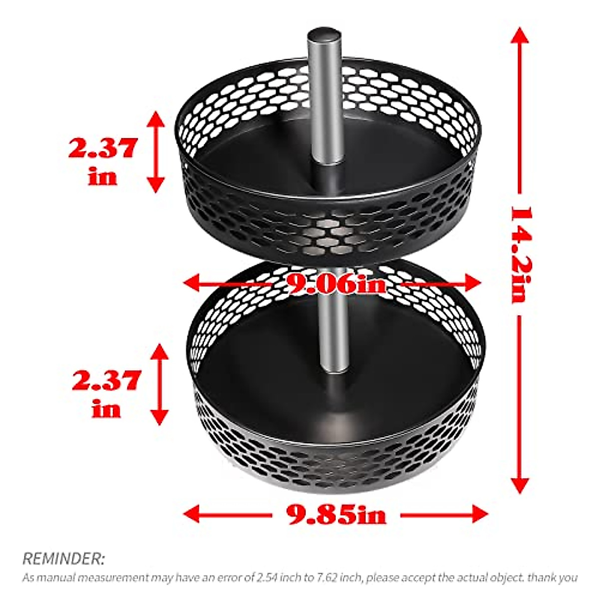 Lazy Susan Organizer,2 Tier Lazy Susan Turntable Spice Rack Metal Steel Organizer for Kitchen Cabinet, Organizer for Cupboard,Pantry,Bathroom,Table