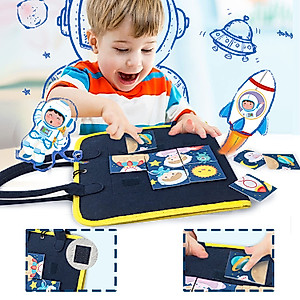 Nikengift Toddler Toys for 3 4 Year Old Girls Boys, Busy Board Sensory Toys for Toddlers Age 3-4, Montessori Toys for 3 4 Years Old, Preschool Learning Toys Autism Toys for Develop Basic Skills