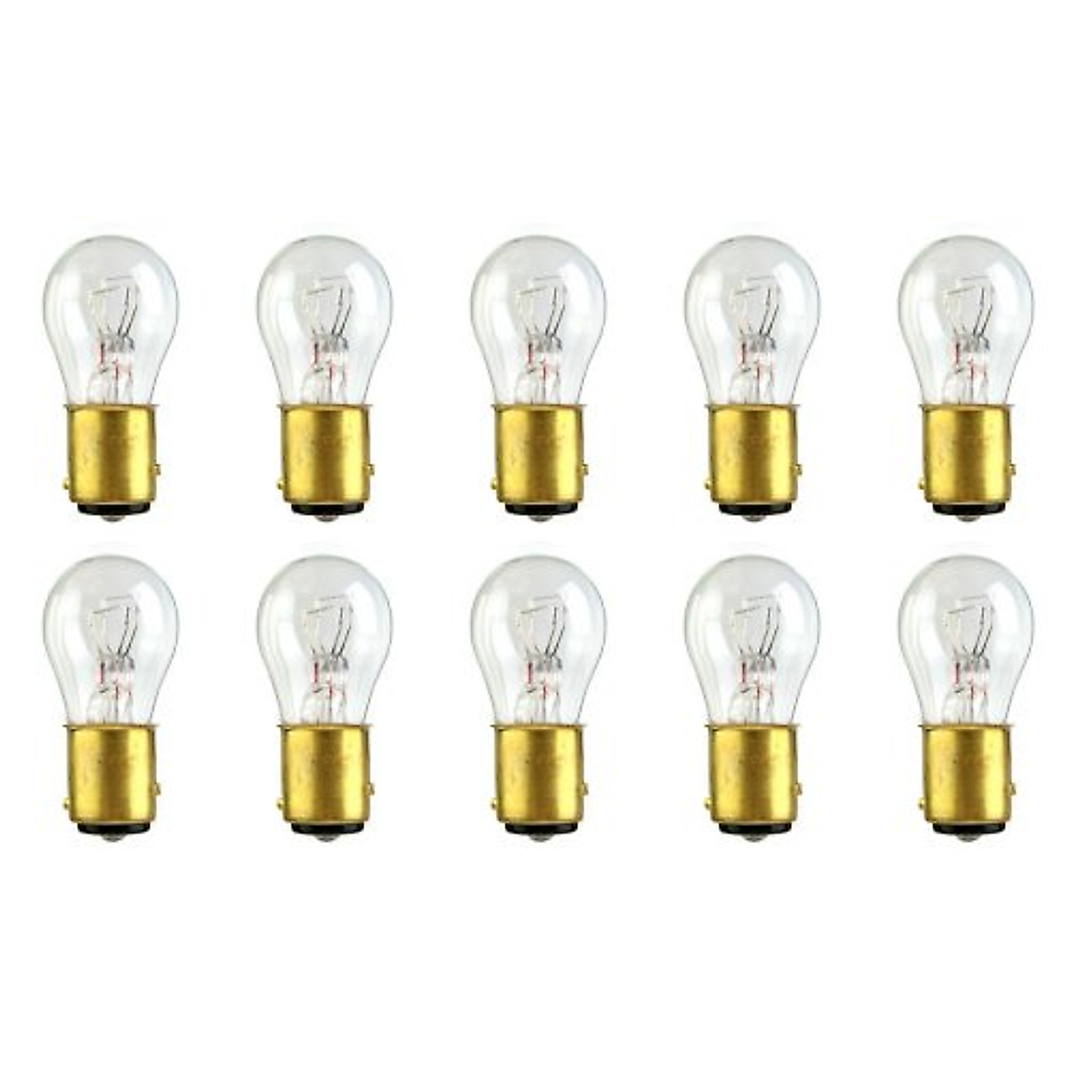 CEC Industries #1154 Bulbs, 6.3/7 V, 16.57/5.25 W, BAY15d Base, S-8 shape (Box of 10)