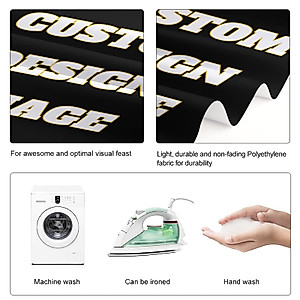 tuqozbi Personalized Photography Background - Custom Logo, Text, and Picture - Non-Transparent, Non-Reflective - Perfect for Photo Studio and Booth Props (56"×79")