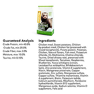 ZuPreem Premium Daily Grain Free Ferret Diet Food - Nutrient Dense, Highly Digestible, High Protein Levels (4 lb Bag (2-Pack))