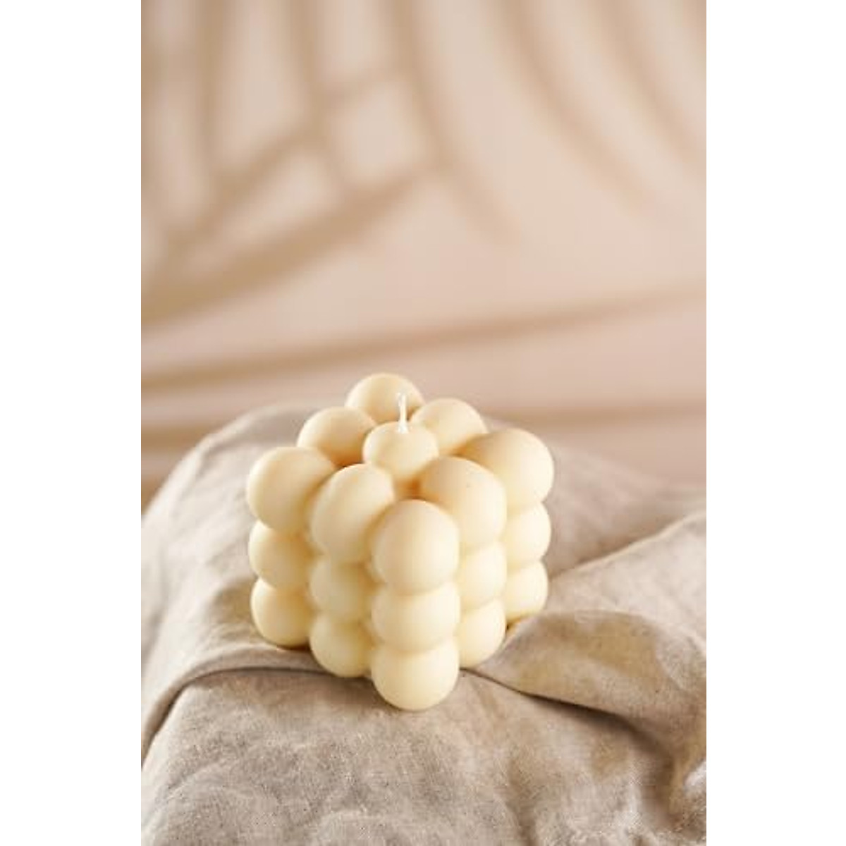 Bubble Candles White Handcrafted Natural Soy Wax Modern Family Life, Special Day's, Home Use and Gifting, Aesthetic Home Decor Candles