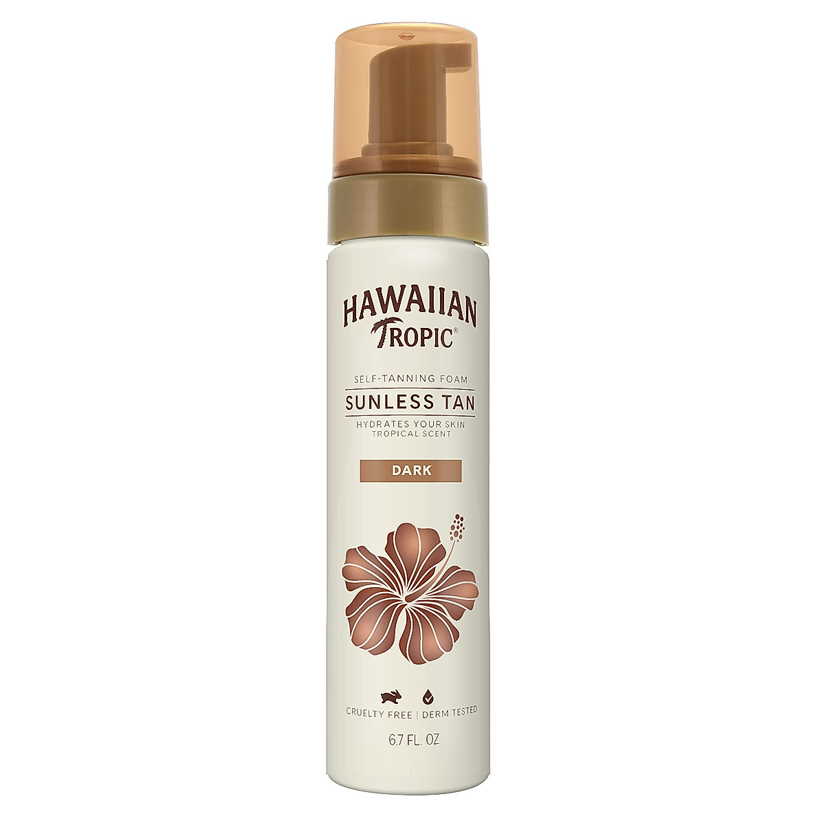 Hawaiian Tropic Sunless Tan Dark Self-Tanning Foam, 6.7oz | Self Tanner Dark, Sunless Tanner, Sunless Tanning Foam, 6.7oz