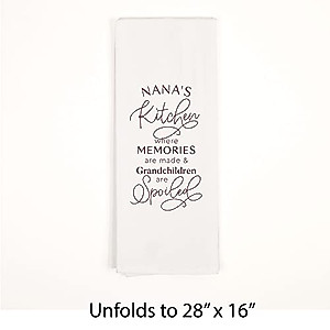 P. Graham Dunn Nana's Kitchen Memories Classic White 28 x 16 Cotton Fabric Dish Tea Towel