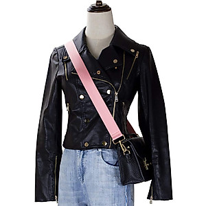 Allzedream Wide Purse Strap Replacement Crossbody Shoulder Bag Adjustable (Pink)