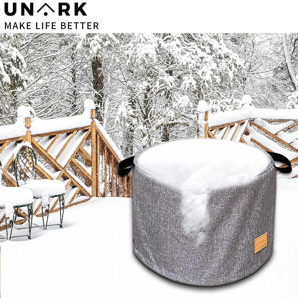 Fire Pit Cover For Solo Stove Cover Yukon 27 Inch ,Solo Stove Bonfire Cover Yukon Grey 27 Inch,Yukon Solo Stove Cover,Heavy Waterproof Protective Solo Stove Accessories,Solo Stove Yukon Cover