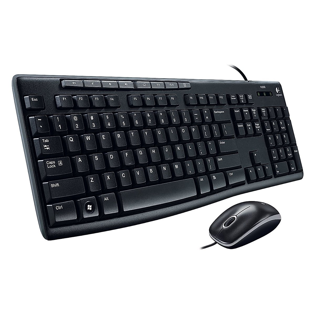 Logitech Media Combo MK200 Full-Size Keyboard and High-Definition Optical Mouse (920-002714)