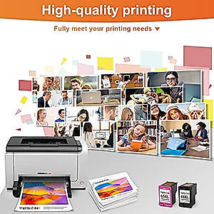 TESEN 65XL Remanufactured 65XL Ink Cartridge Replacement for HP 65XL 65 XL for use in HP Envy 5055 5010 5012 5020 DeskJet 3755 2621 2622 2635 2640 3720 3722 AMP 100 120 125 (2 Pack, 1Black+1Color)