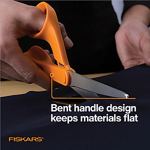 Fiskars 197060-1001 Petite Original Orange-Handled Scissors, 7 Inch, Orange