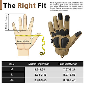 Mossy Oak Tactical Gloves for Men and Women, Touch screen Airsoft Gloves with Hard Knuckle for Hunting, Paintball, Hiking, Camping, Climbing, Cycling, Hunting Gear with Hard Shell & Palm Padding