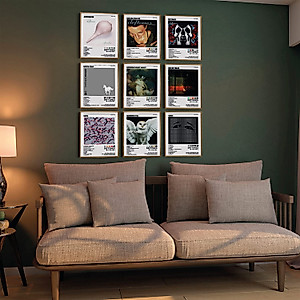 HerZii Prints Deftones Album Cover Poster, Set of 9 8x10 Music Art, Premium Quality Wall Decor for Home Theater Room Man Cave Bedroom Art Decor UNFRAMED