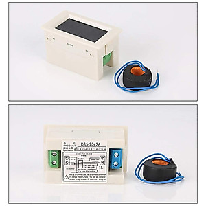 LCD Voltmeter, D85-2042A Double Digital Display LCD Voltmeter Ammeter AC80-500V Voltage Meter Current Meter Tester