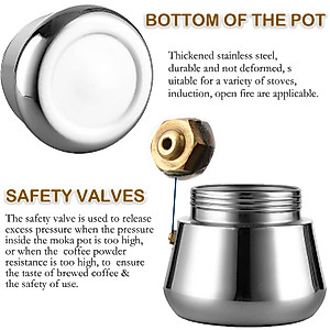 DITOSH 12 Cup 600ML 20oz Stovetop Espresso Maker Stainless Steel Moka Pot Espresso Maker Percolator Italian Coffee Maker Capable Moka Coffee Machine Cafe Percolator Maker for Home Camping