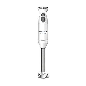 Cuisinart CSB-175 Smart Stick Hand 2-Speed Blender (White) Bundle with Spiral 8.7-Inch Whisk (2 Items)