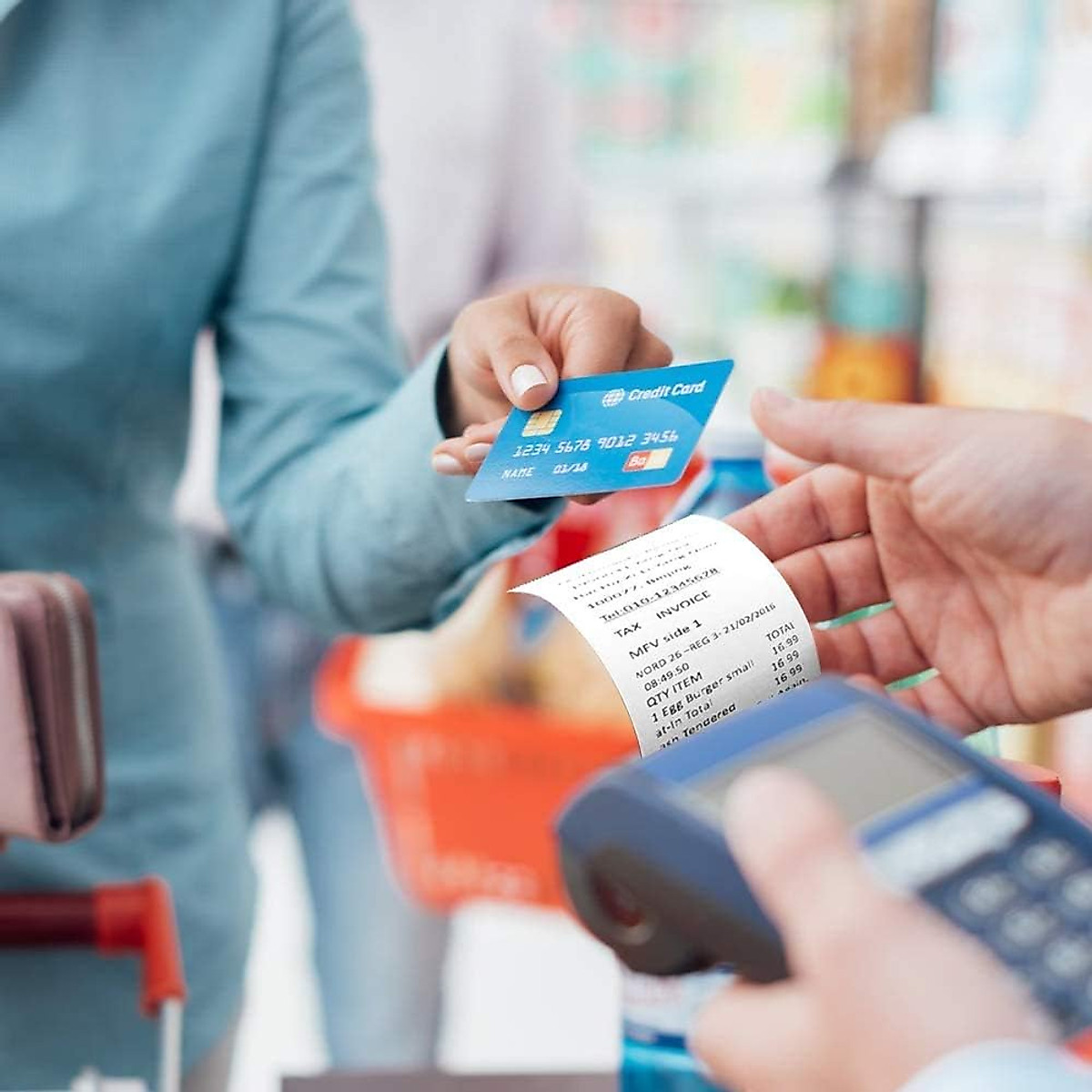 Thermal Paper 2 1/4 inch x 50 feet, Cash Register POS Receipt Paper for Credit Card Machine (50 Rolls)