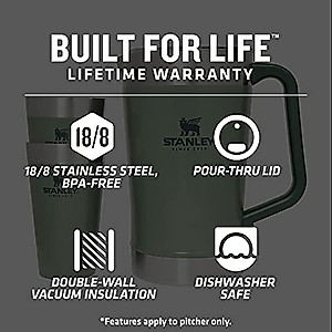 Stanley 10-10390-001 The Stay-Chill Classic Pitcher Set Hammertone Green 64OZ / 1.9L + 2 x 16OZ / .47L