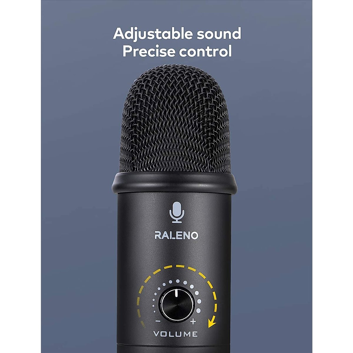 USB Microphone for Computer, Cardioid PC-Microphone, Professional 78 dB Full Metal Microphone, Compatible with Computers, Laptop, Mac, Good Use for Audio Recording, Skype, Gaming, Voice Chat