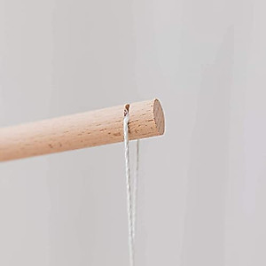 Baby Crib Mobile Holder - Wooden Mobile Arm for Crib,Crib Mobile Arm,Mobile Crib Hanger (Wooden Arm)