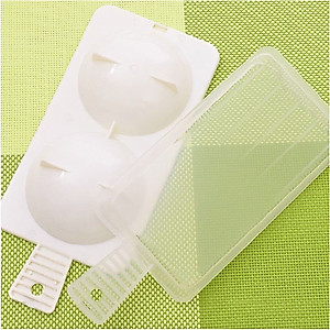 2 Pack Microwave Egg Poacher, Egg Cooker Poacher with 2 Cavity Egg Boiler Boil Steamer Kitchen Tool