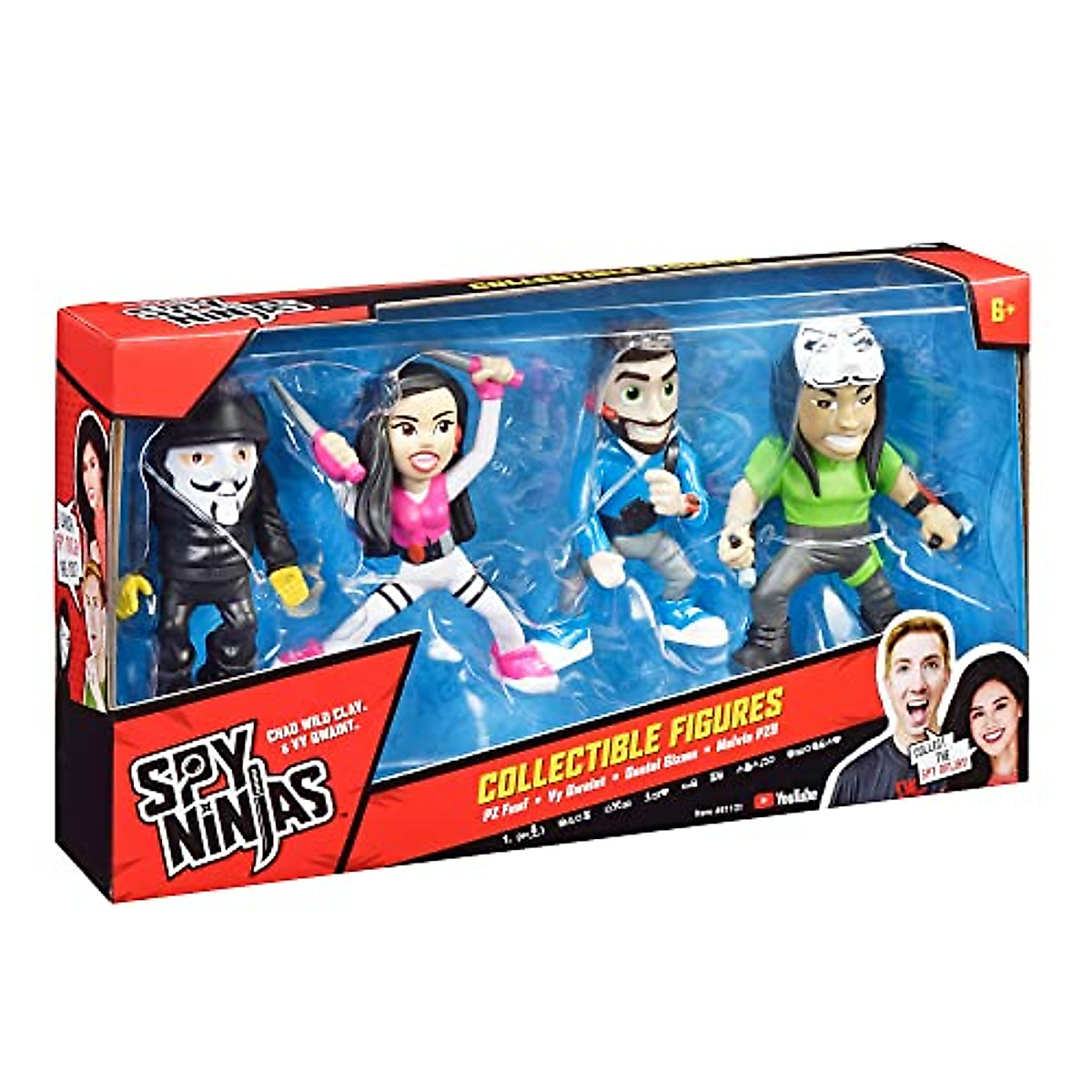 Spy Ninjas Collectible Figure 4-Pack with Vy, Multicolor, (41131)