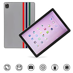10 Inch Portable Tablet 100-240V 6G RAM 256G ROM for Home Travel Tablet (US Plug)