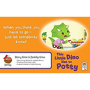 This Little Dino Has to Potty: Children's Toilet Training Sound Book for Dinosaur Fans (Interactive Potty Training Take-along Early Bird Children's Sound Book)