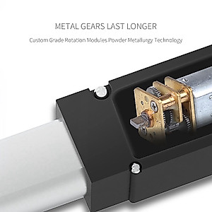 Stroke 125mm 40N IP54 Stroke 4.92" Force 8.81 lbs High-Speed 0.6"/sec Linear Actuator 12v Linear Motion actuators Linear servo for Fan Blades Cabinets Home Automation…with Mounting Brackets