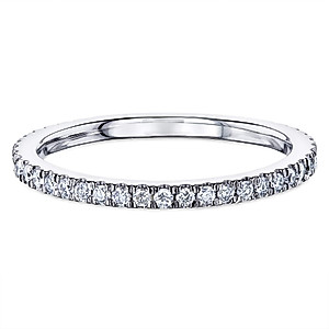 Kobelli 1/4ct.tw Diamond Classic Wedding Band 14k Rose Gold, 4.5