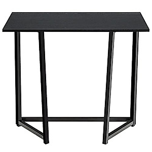 CZDYUF Foldable Metal Frame Computer Desk Home Office Laptop Desk Desk Study Desk Black