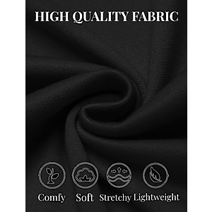 COOFANDY Men's Slim Fit Basic Turtleneck T Shirts Casual Knitted Pullover Sweaters Black