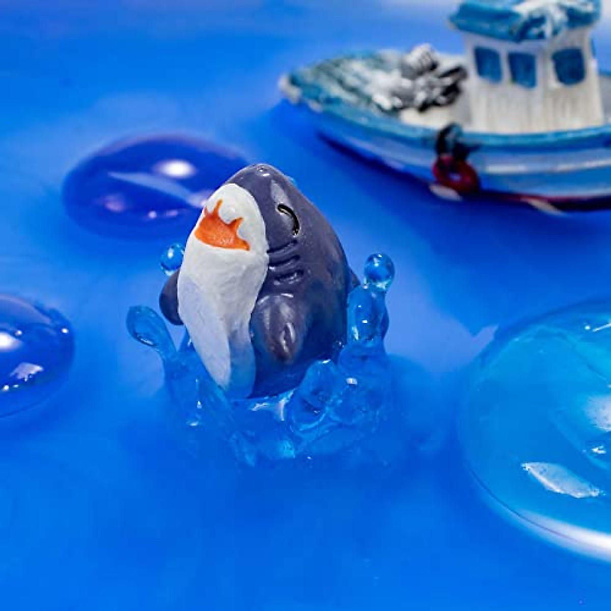 FUNSHOWCASE Miniature Sea Figurines 1:12 1inch Charm 18-Count Epoxy Art UV Resin Inlay Diorama Aquarium Terrarium Fairy Garden