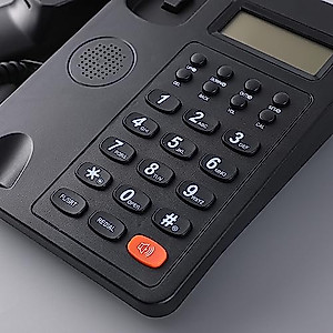 Corded Landline Phone Big Button Household Hotel Business Desktop Landline Telephone with LCD Display KX-T2016 Landline Phone Standard Phone Telephones Landline Corded with Answering Machine