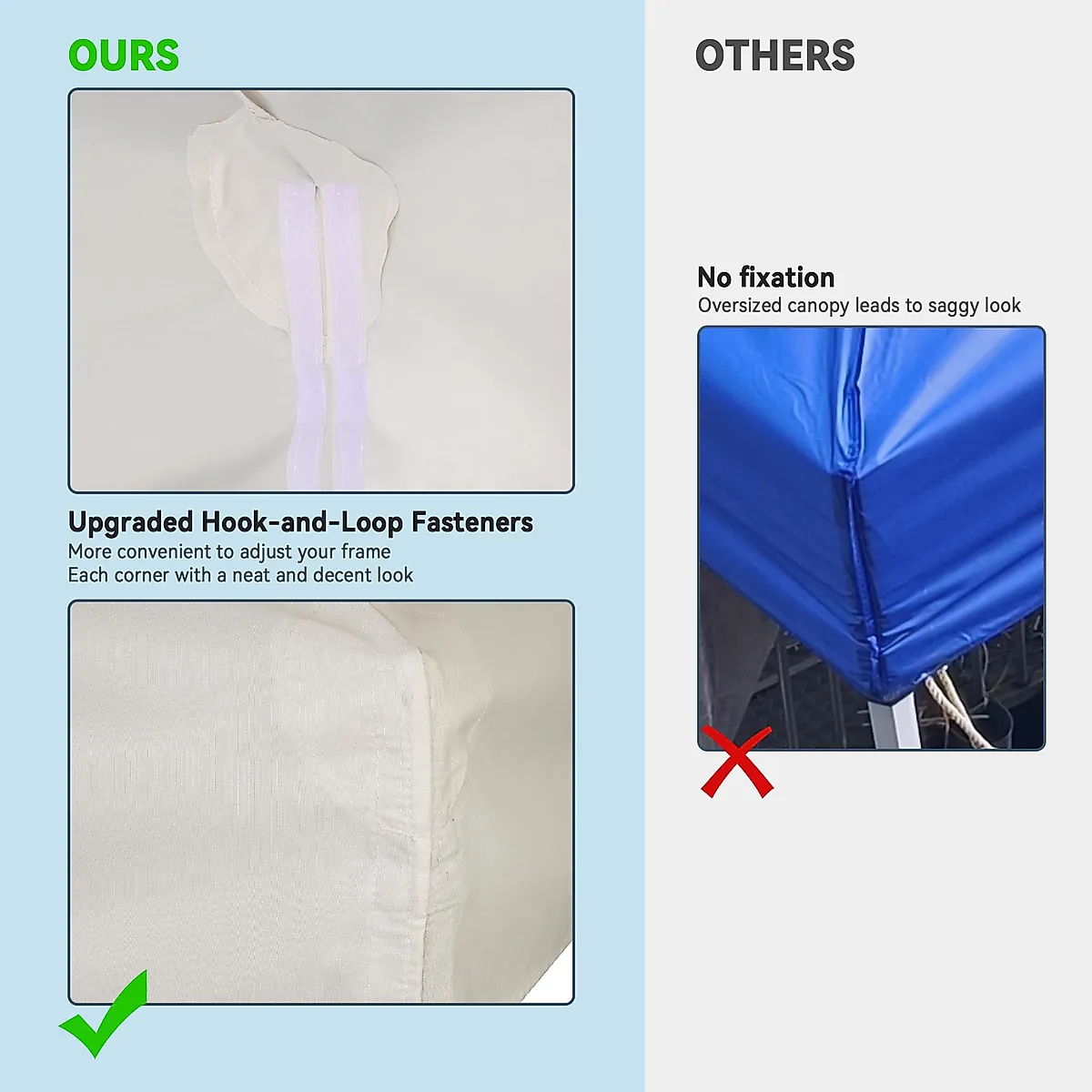 Yescom 10x10Ft UV30+ Gazebo Replacement Top for 2 Tier Outdoor Canopy Cover Patio Backyard Party Deck Ivory