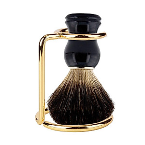 Shaving Brush Holder,Razor Brush Stand Men Shaving Brush Stainless Steel Stand Razor Holder for Salon Home Travel Use