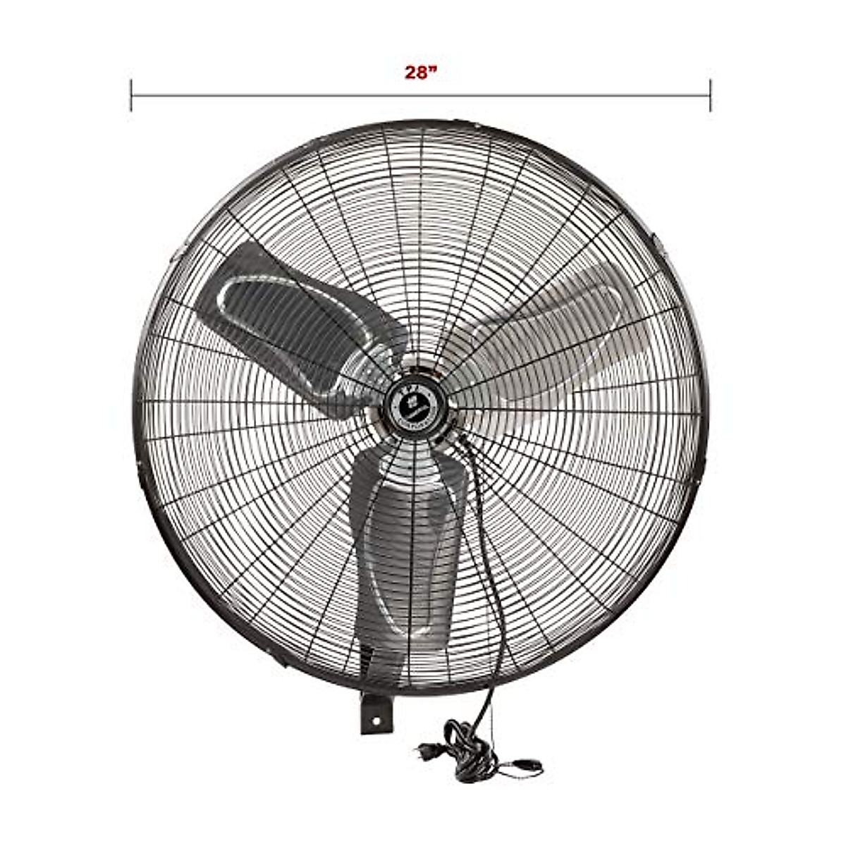 TPI 8749102 CACU24WO Oscillating Commercial Wall Fan, 24"