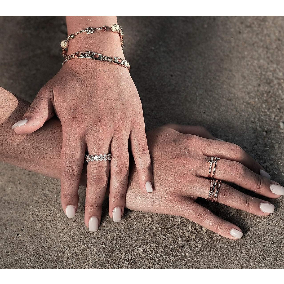 Barzel 18K Gold Plated Statement Ring For Women, Trendy Statement Ring, Sizes 5-10 - Made in Brazil