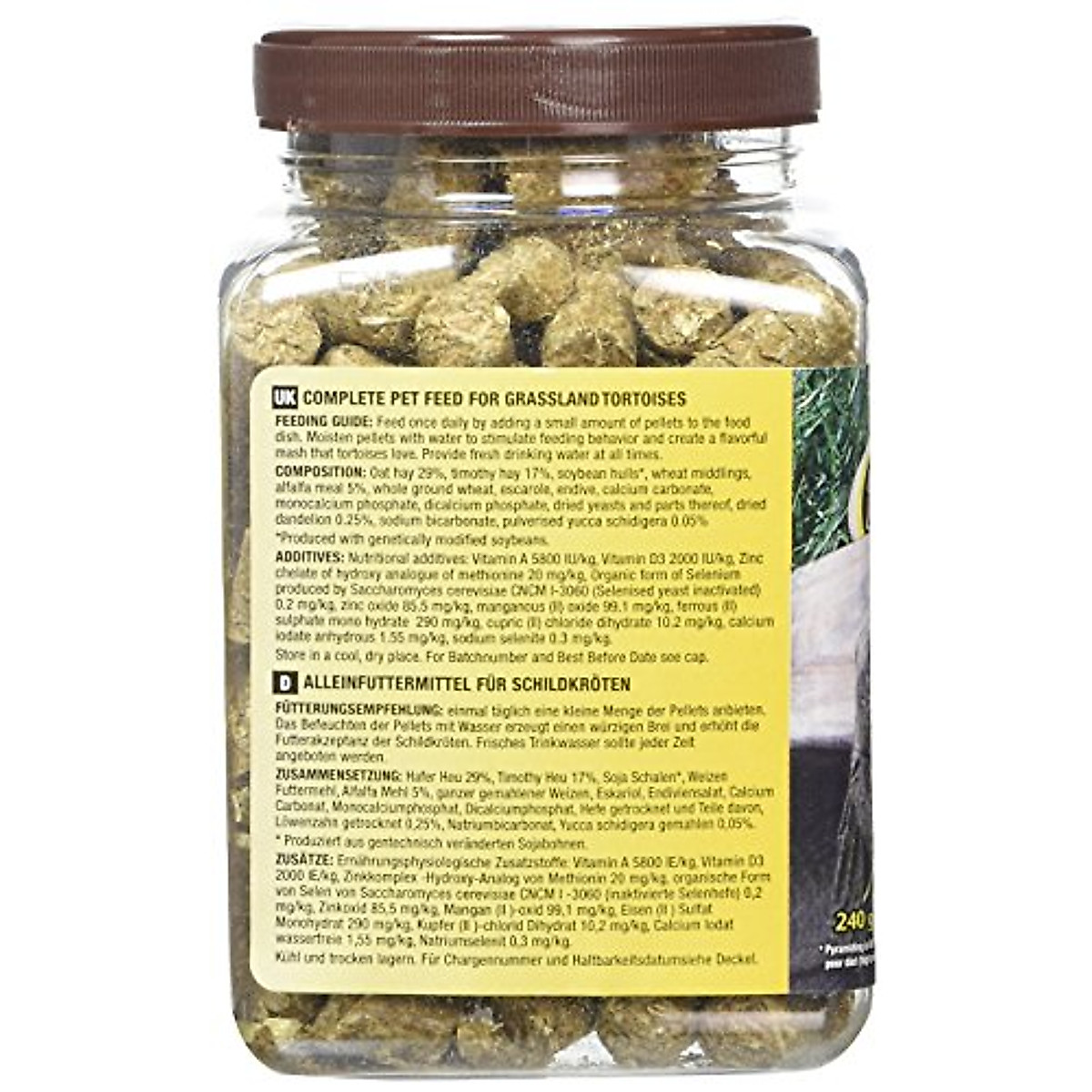 Zoo Med Natural Grassland Tortoise Food, 8.5-Ounce