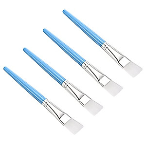 PATIKIL Succulent Cleaning Brush 4Pack 152mm Gardening Tools Plant Brush for Garden Blue Handle