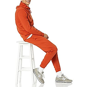 Amazon Essentials Men's Active Sweat Hoodie, Rust Orange, X-Large