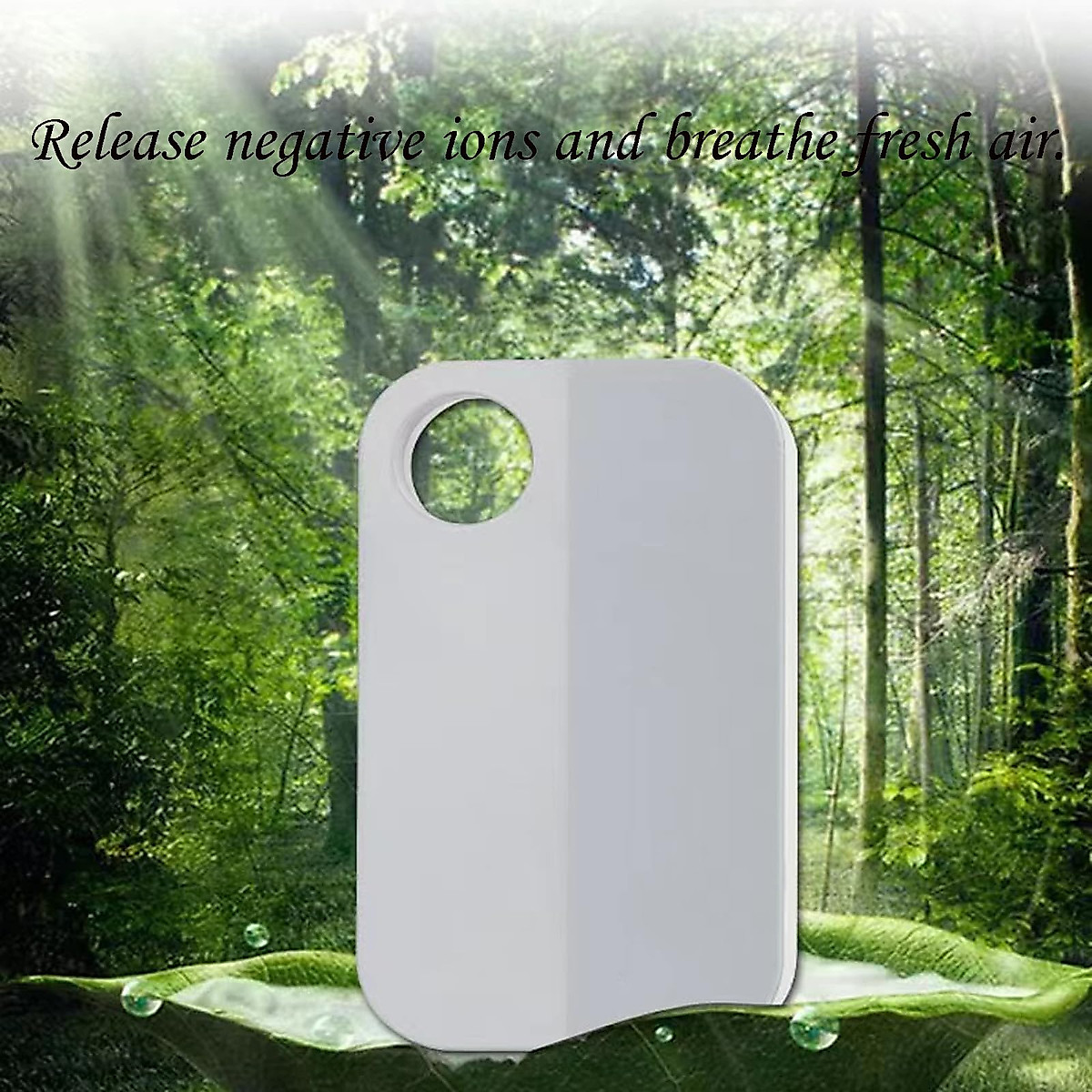 Cat Litter Deodorizer Dog Smell Poof Odor Eliminator Portable Air Purifier for Pets Home Garage Room Kitchen, Small, White