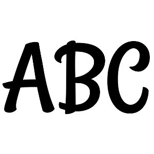 Creative Teaching Press Stylish Black 2" Uppercase Letter Stickers (8751)