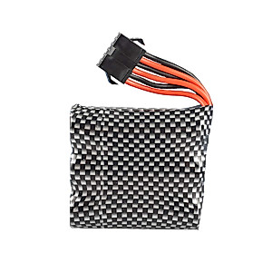 hj Black SM6P Plug 800mAh 9.6V 20C Rechargeable Lithium Battery with Charging USB Cable for High Speed RC Car S911 S912 9115 9116 9120 Remote Control Toy or RC Boat Plane Drone Monster Truck