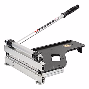 CUTTEREX 13" Professional Laminate Floor Cutter, Vinyl Floor Cutter for VCT, LVT, SPC, PVC, LVP, WPC, Rubber Floor and Rigid Core Vinyl Plank, with Knee Pads