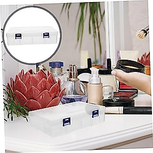 VILLFUL 2pcs Box Plastic Bead Storage Transparent Bead Organizers Plastic Storage Organizer Art Craft Supply Organizer