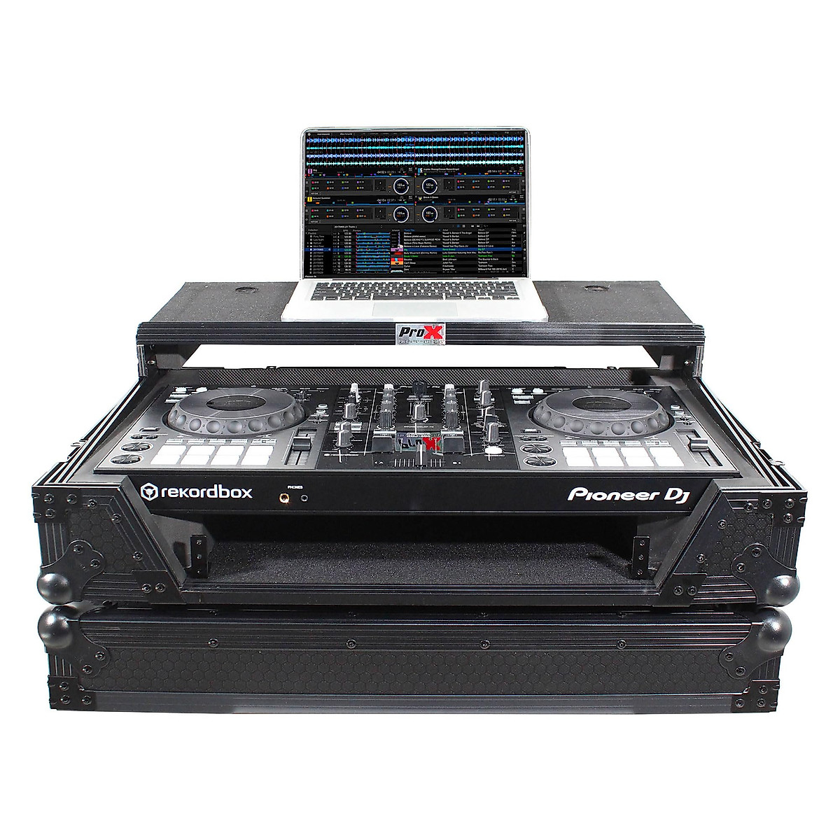 ProX XS-DDJ800-WLT-BL Flight Case for Pioneer DJ Controllers - Black on Black
