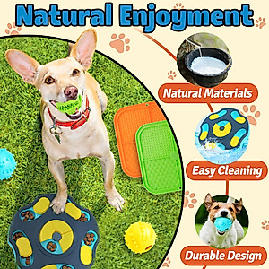 Forfon 9 Pack All-Around Dog Puzzle Toy Set - Interactive Dog Enrichment Toys Mentally Stimulating Toys for Small to Medium Smart Dogs with Dog Lick Mat & Treat Balls
