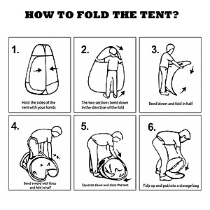 Sports Shelter Weather Tent Single Person Portable Pop Up Tent Pods Outdoor Rainproof & Windproof Double Doors for Watching Sport Events, Camping, Hiking, Fishing, Beach Tents Canopy